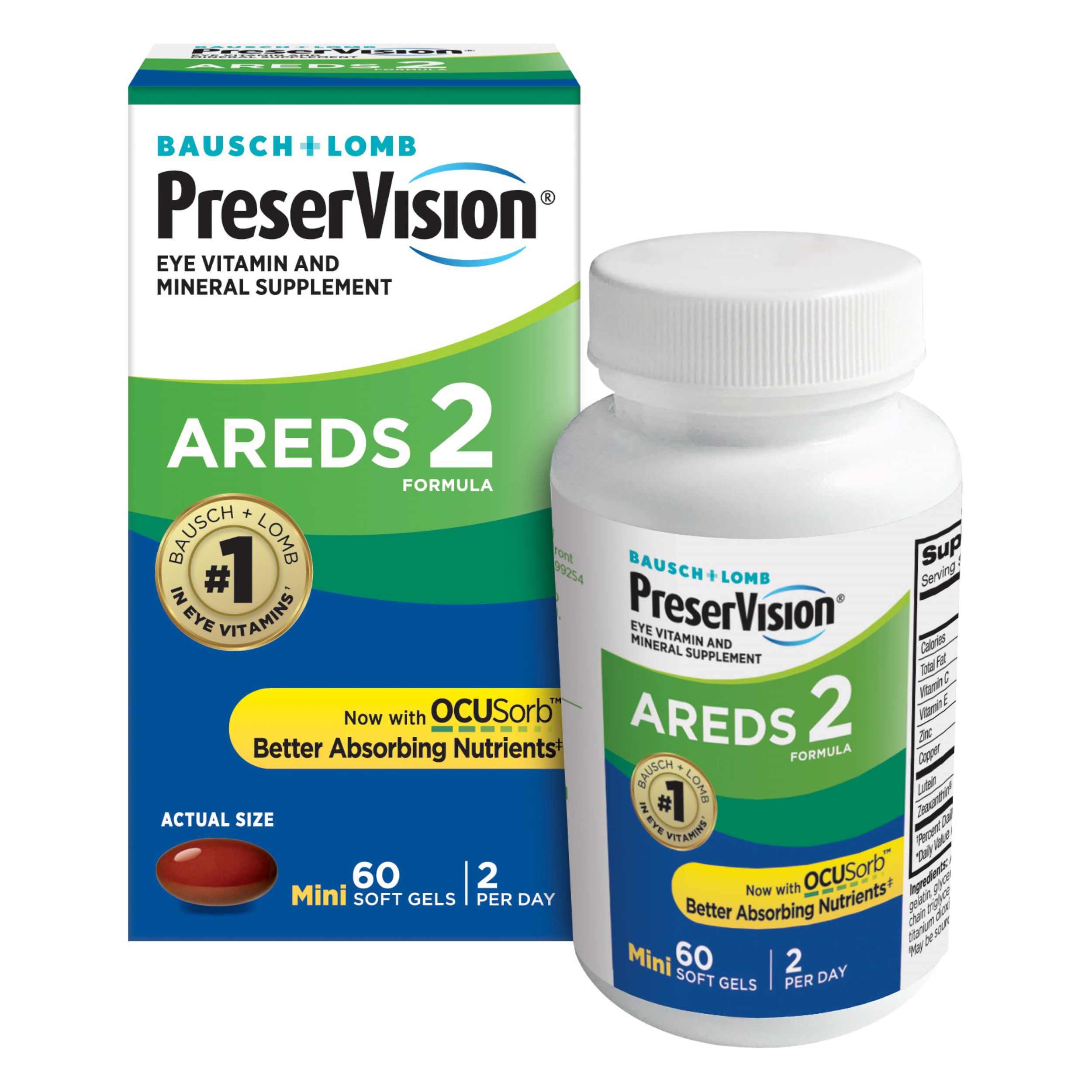 PreserVision ® AREDS 2 with OCUSorb TM : Bausch + Lomb